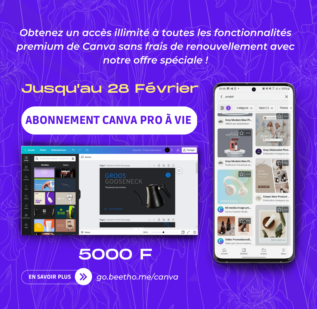 FedaPay - Abonnement Canva Pro