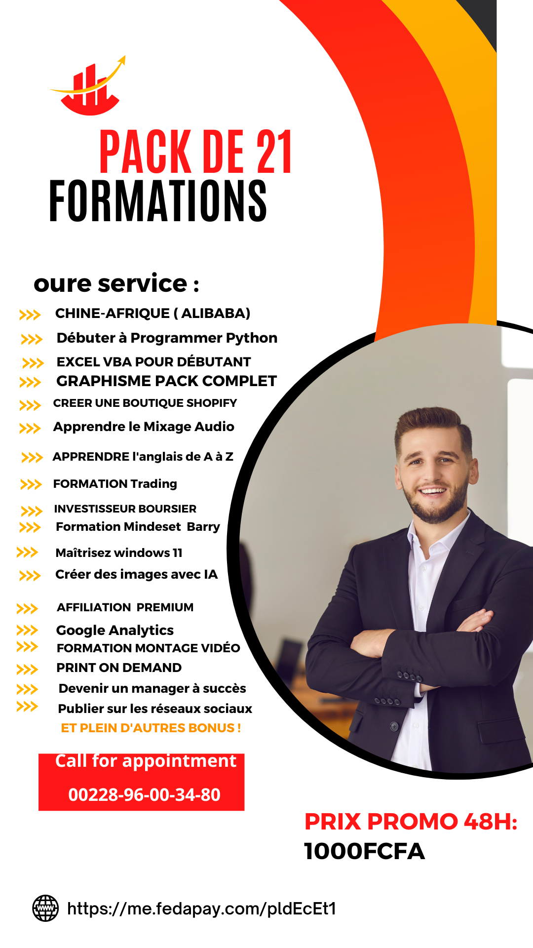 FedaPay - PACK DE 21 FORMATIONS.